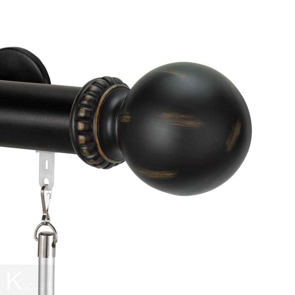 Art Decor Tekno 40 120 in. Non-Adjustable 1.5 in. Single Traverse ...