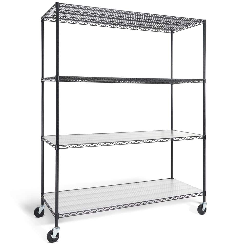 Reviews for CAPHAUS Black 4-Tier Steel Heavy Duty Garage Storage ...