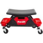 Pro-Lift Z Creeper Black/Green 2-in-1 Creeper and Seat 36 in. with 6 ...