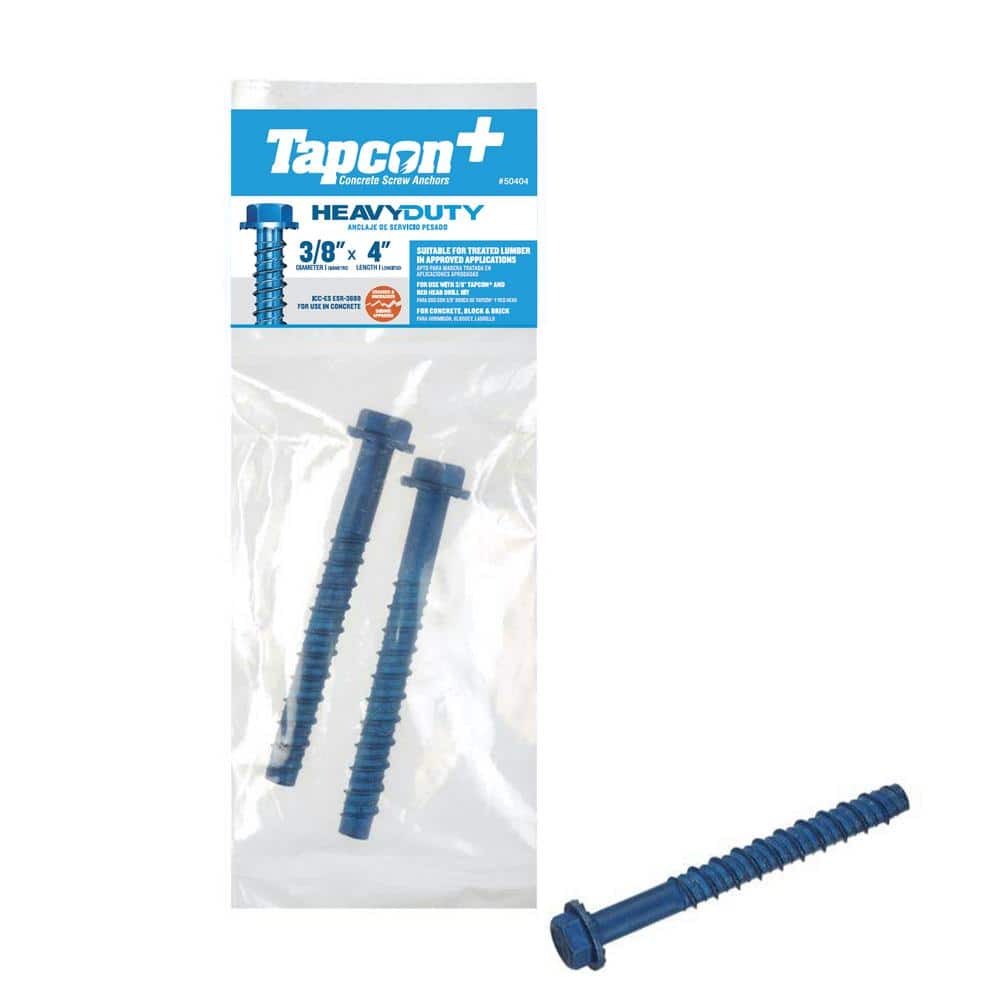 Reviews for Tapcon 3/8 in. x 4 in. Hex-Washer-Head Large Diameter ...