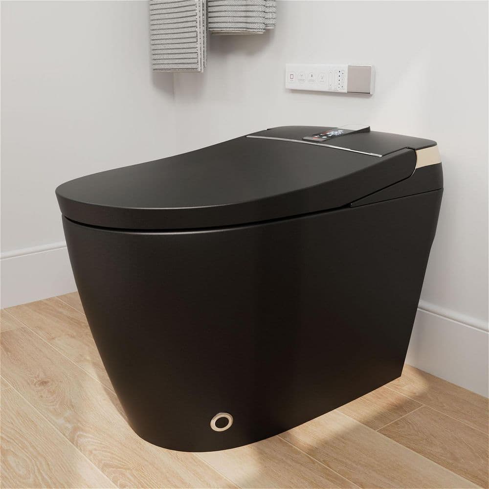 GIVING TREE Electric Smart Toilet Bidet Elongated 1.28 GPF with Heated ...