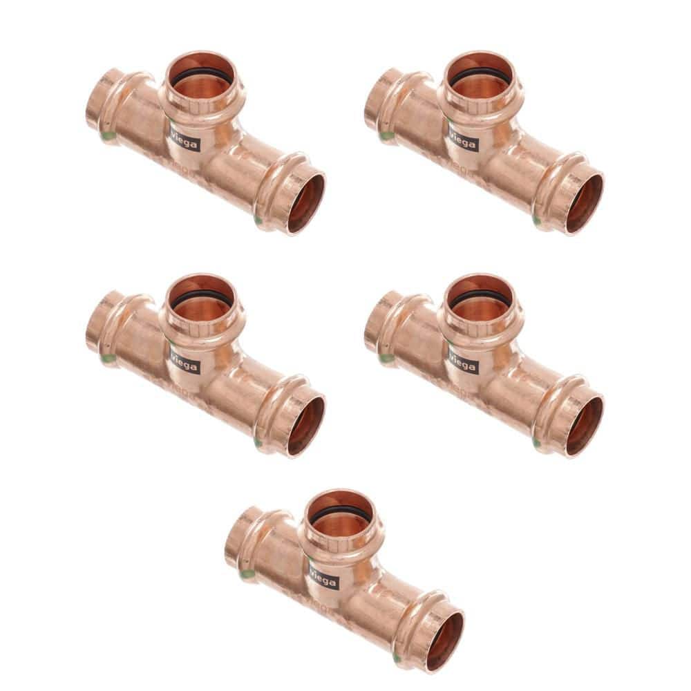 Viega ProPress 3/4 in. Press Copper Tee (5-Pack) 77460 - The Home Depot