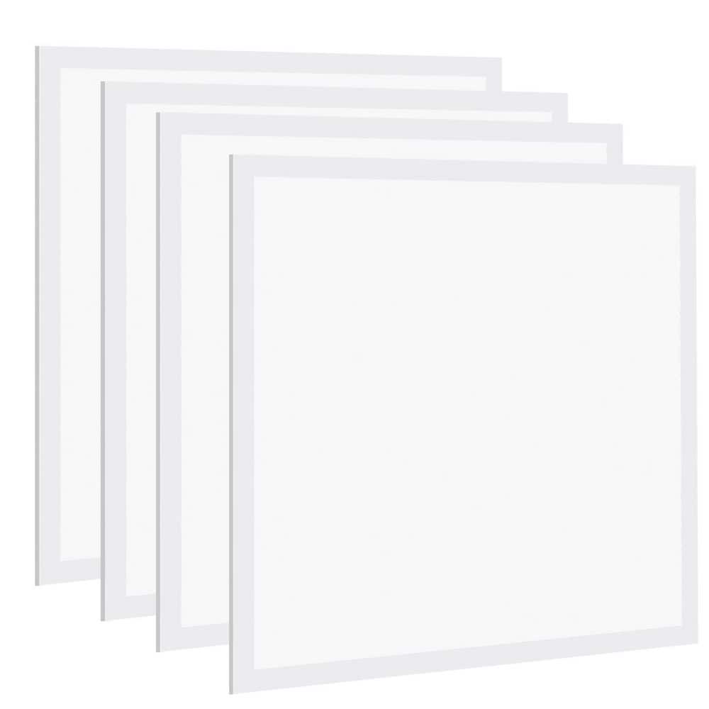 WYZM 2 ft. x 2 ft. 5800 Lumens Integrated LED Flat Panel Light, 5000K ...