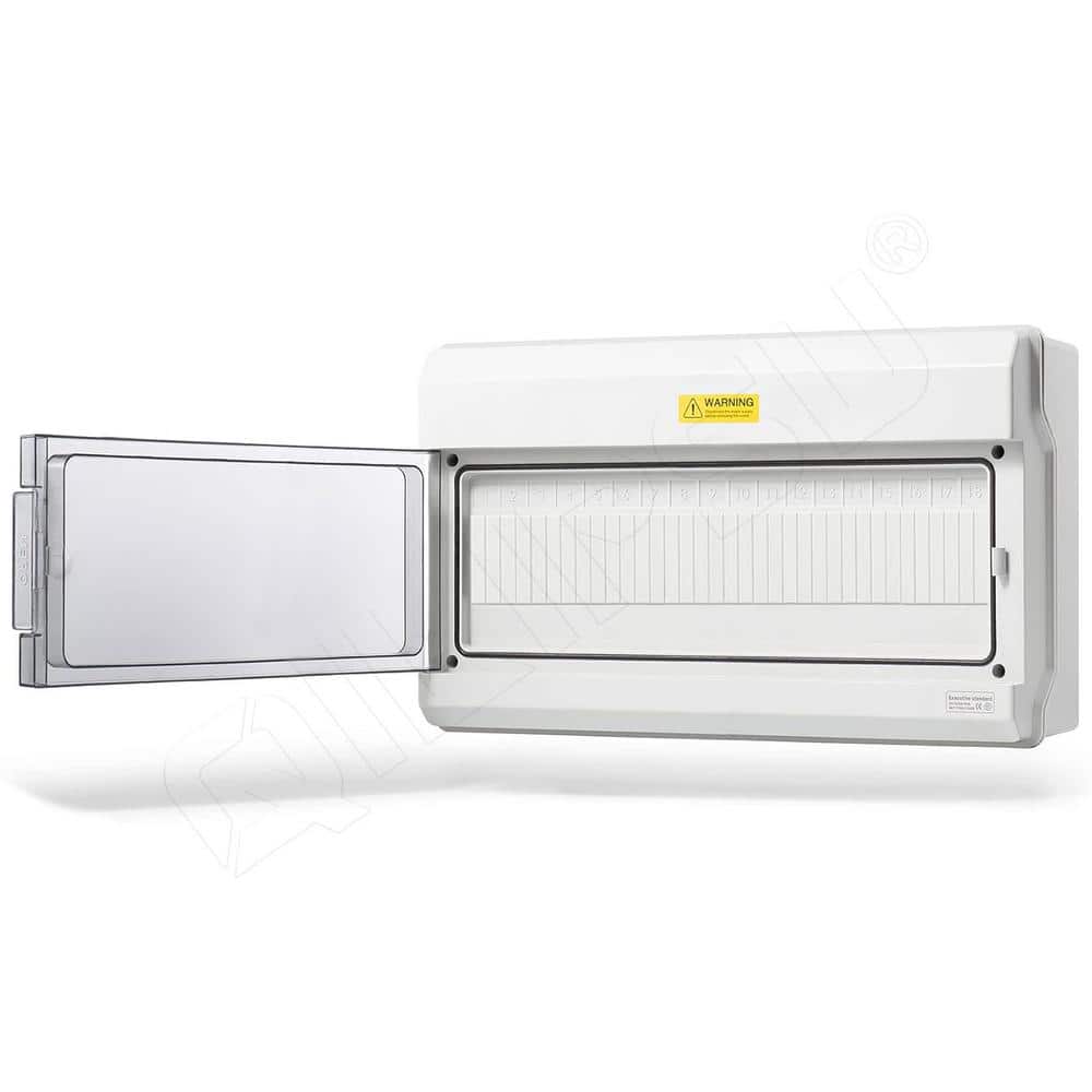 Lukyamzn 18 Way Outdoor Breaker Box IP65 ABS Plastic Din Rail Power ...
