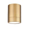 Algar 6 in. Modern Gold Integrated LED Flush Mount with Frosted Acrylic ...