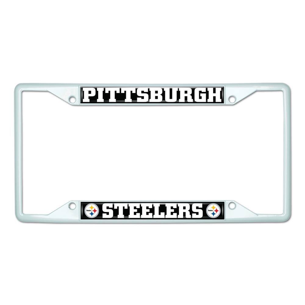 FANMATS Universal Fit NFL - Pittsburgh Steelers License Plate Frame ...