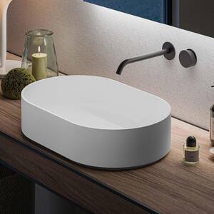 Ruvati Canali 19 in. Vessel Bathroom Sink in Avocado Lime Green Solid ...