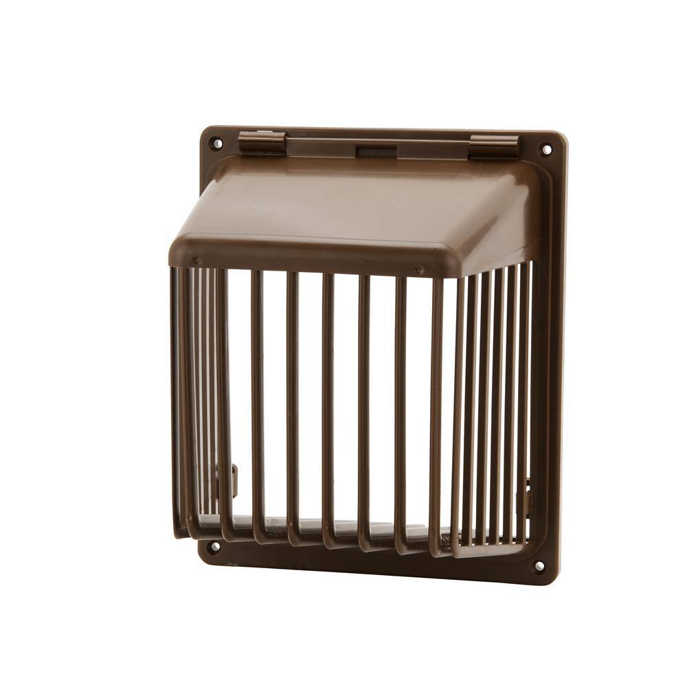 HY-C 6 in. Brown Code Compliant Plastic Dryer Exhaust VentGuard 12 ...