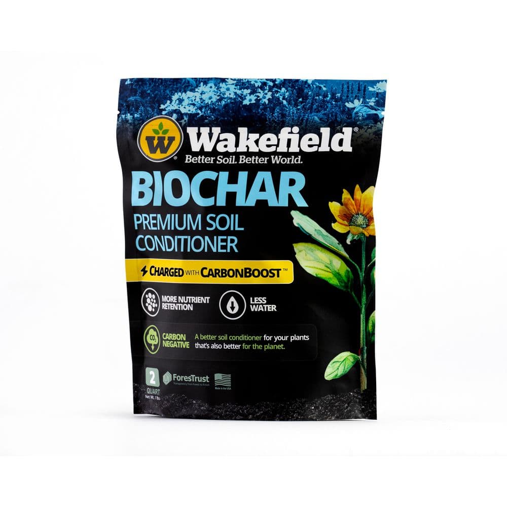 WAKEFIELD Biochar with CarbonBoost, Soil Amendment-2 qt. Bag 4210 - The ...