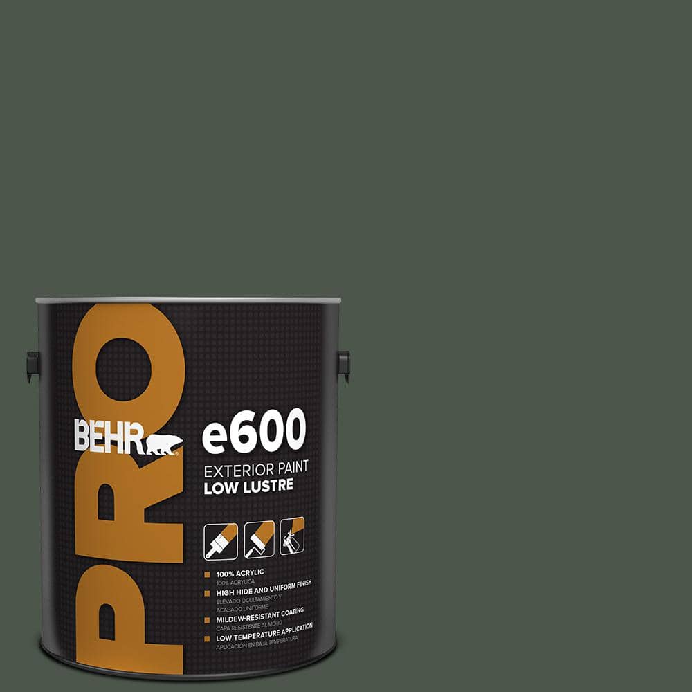 BEHR PRO 1 gal. #PMD-66 Deep Evergreen Low Luster Exterior Paint ...