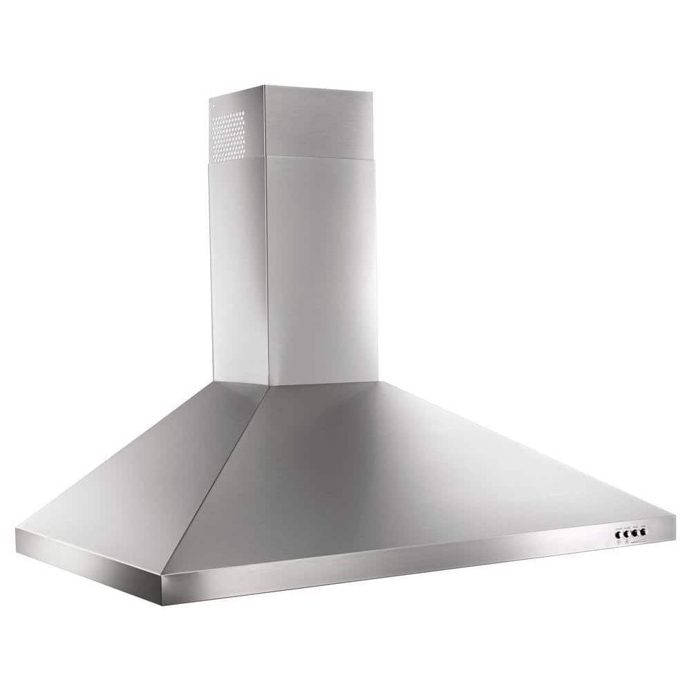 Whirlpool 36 in. Contemporary Wall Mount Range Hood in Stainless Steel ...