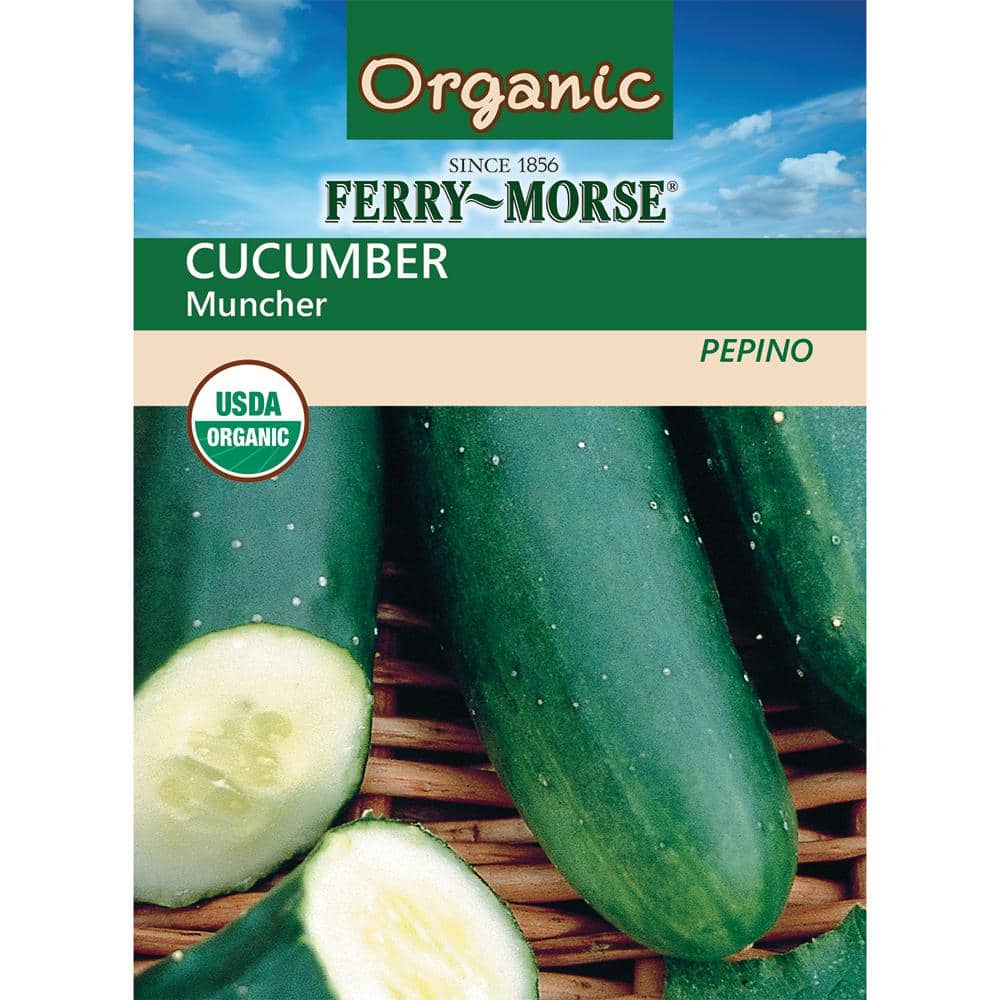 Ferry-Morse Organic Cucumber Muncher Fruit Seed 9527 - The Home Depot