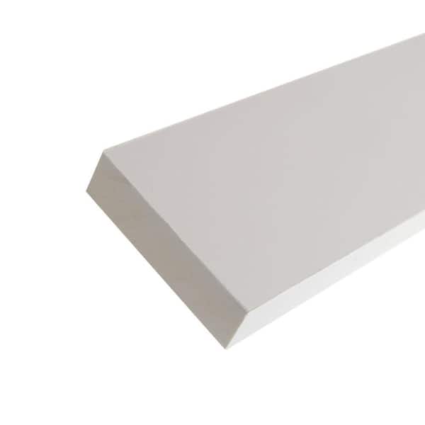AZEK 0.75 in. x 5.5 in. x 8 ft. White PVC Composite Traditional Trim ...
