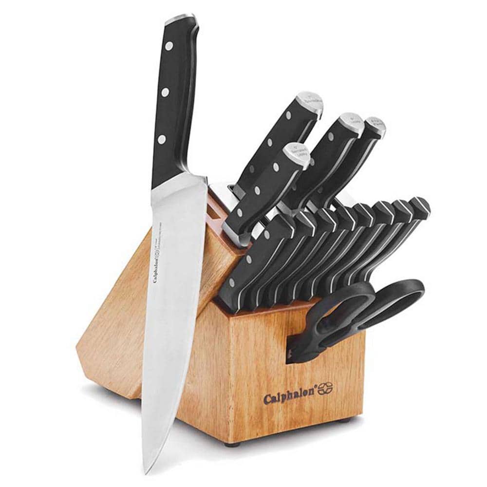 Calphalon Classic 15-Piece Stainless Steel Self-Sharpening Knife Set ...