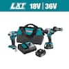 Makita 18V LXT Lithium-Ion Brushless Cordless Combo Kit 5.0 Ah (2-Piece) XT288T - The Home Depot