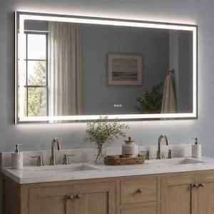 niveal 42 in. W x 36 in. H Rectangular Frameless LED Wall Bathroom ...