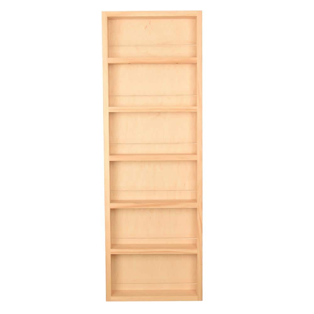 WG Wood Products 3.5 in. x 11 in. x 42 in. Malibu Unfinished Wood Spice ...