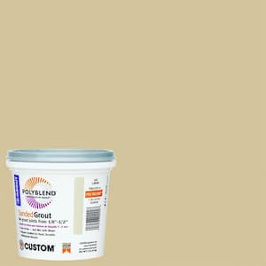 Custom Building Products Polyblend #380 Haystack 25 lb. Sanded Grout ...