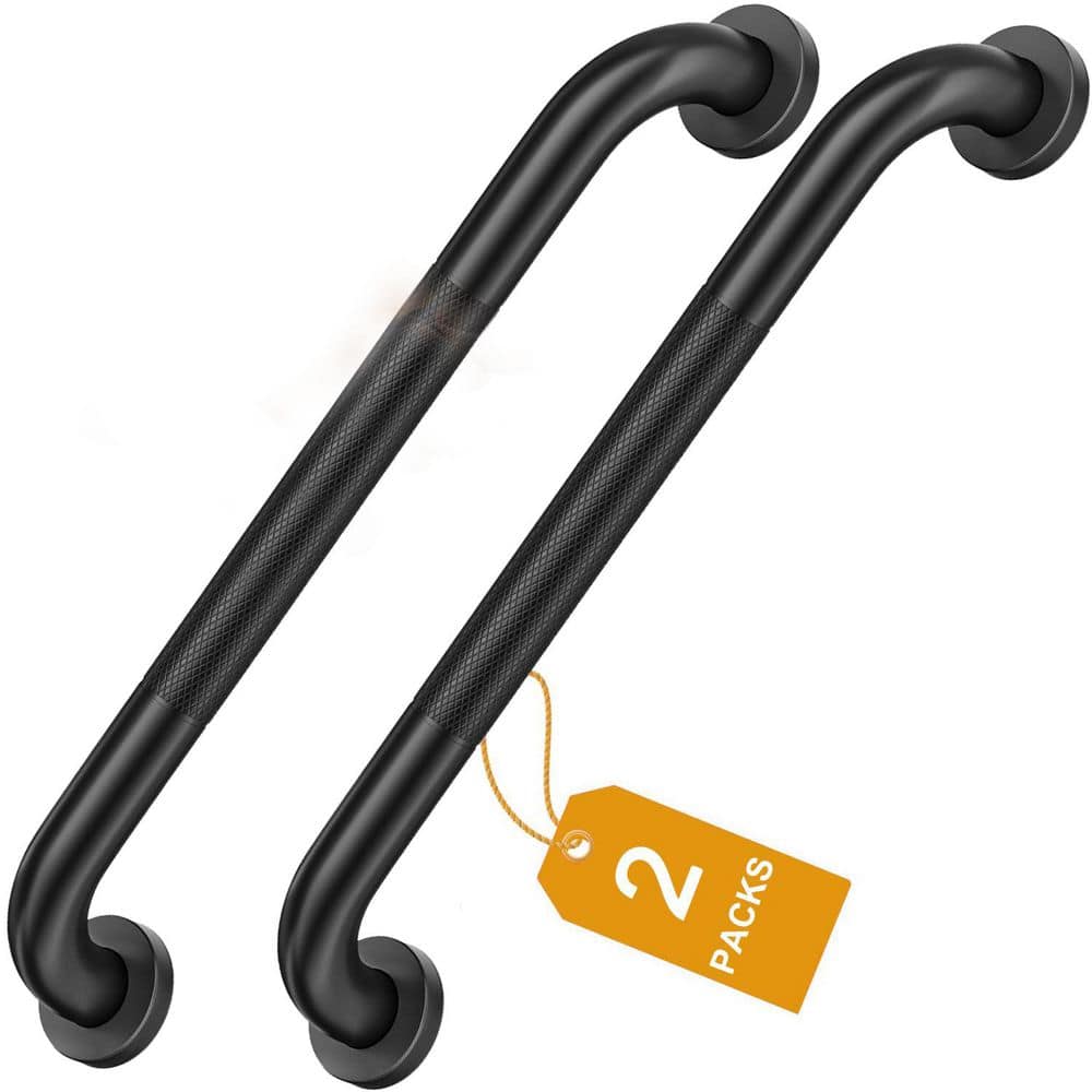 Anqtovp 16 in. Concealed Screw Grab Bar Shower Handle Anti-Slip Knurled ...