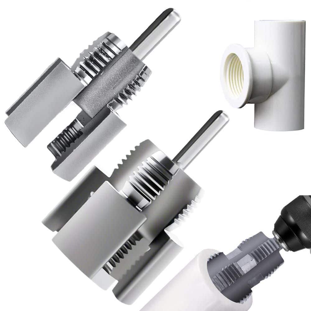 MYWISH Manganese Steel Pipe Thread Cutting Tool, Integrated Internal ...