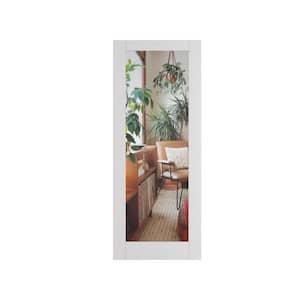 TENONER 24 in. W. x 80 in. MDF, Finished, Primed, White, 1-Lite ...