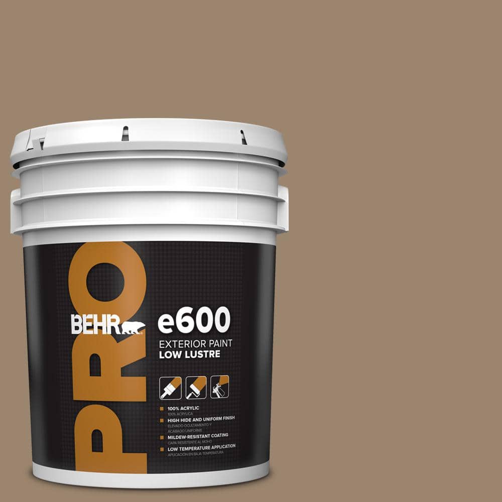 BEHR PRO 5 gal. #MQ2-48 Sturdy Brown Low Luster Exterior Paint PR62305 ...