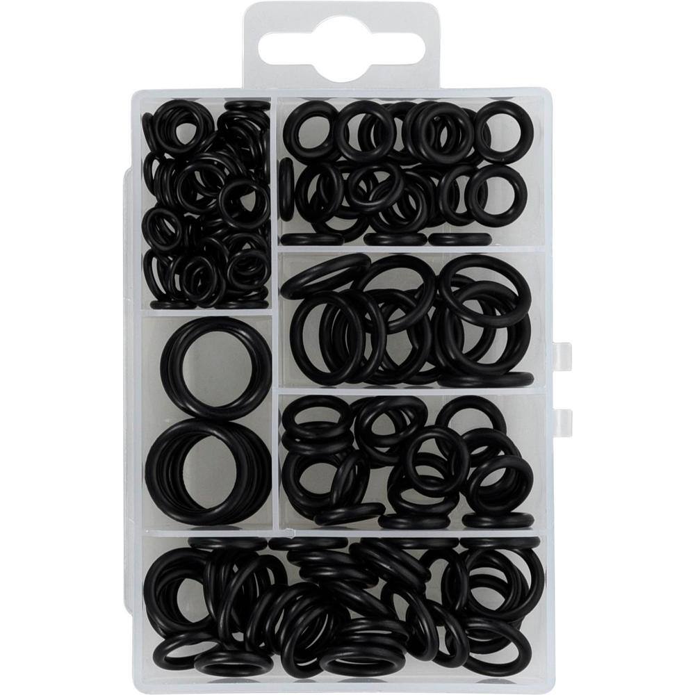 Hillman Black O-Ring Seals Assorted Kit (150-Pack) 130318 - The Home Depot