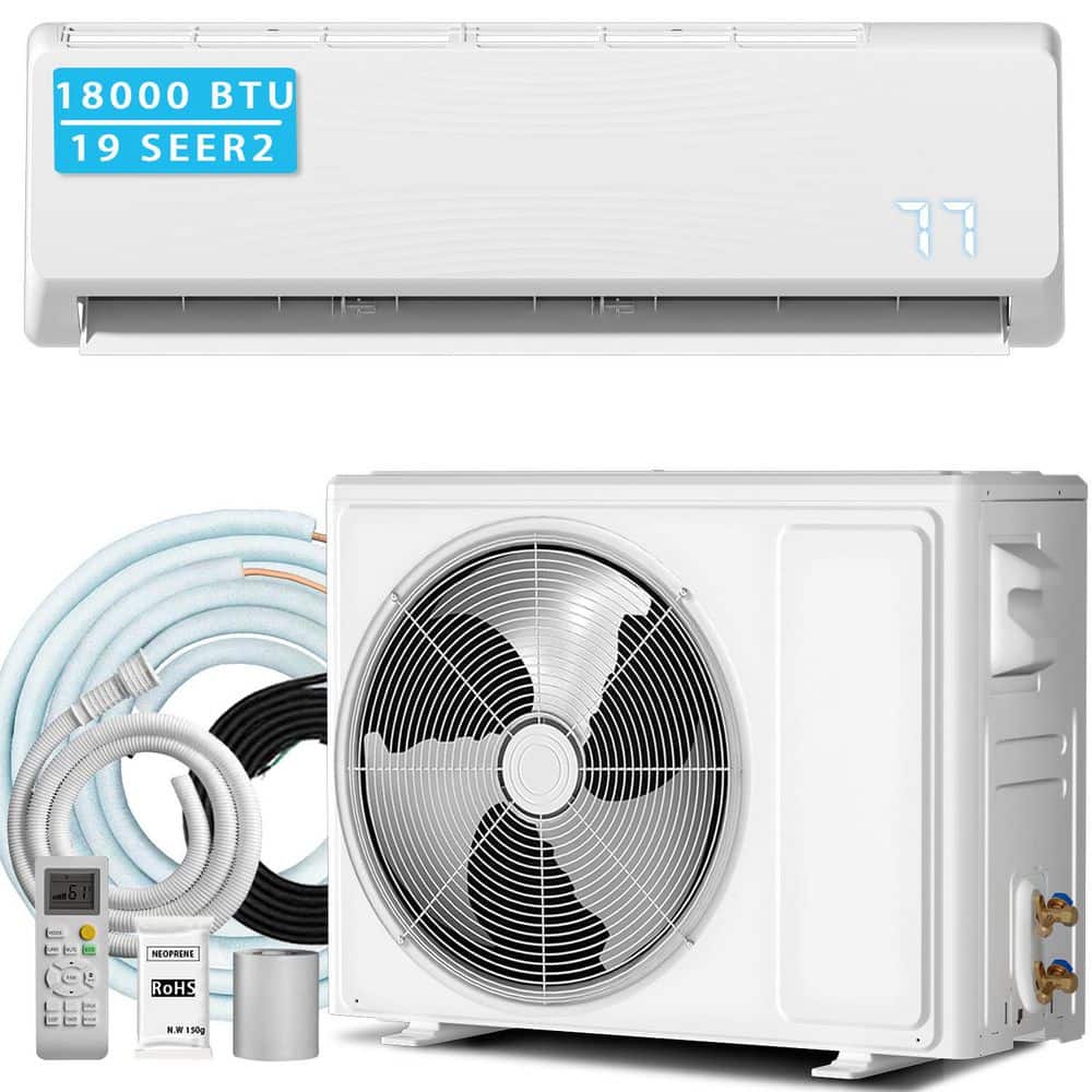 TMWINGS 18000 BTU Mini Split Air Conditioner with Heat Pump, 19 SEER2 ...