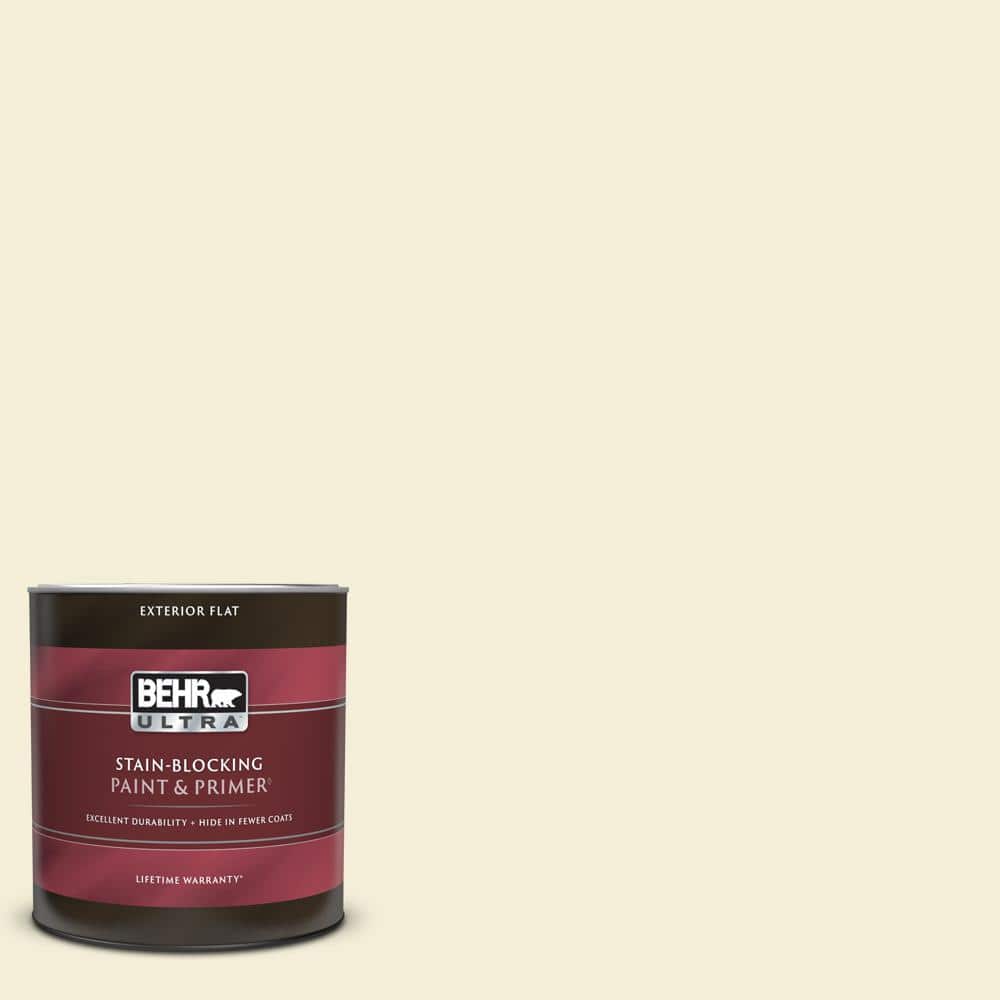 BEHR ULTRA 1 qt. #PPU7-14 Apple Core Flat Exterior Paint & Primer ...