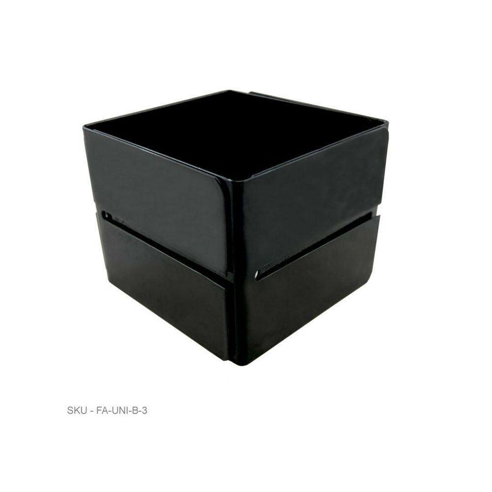 Fence Armor 3.5 in. to 6.5 in. x 1/4 ft. H Powder Coated Black Galv ...