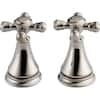 Delta Pair of Cassidy Metal Cross Handles for Bathroom Faucet in ...
