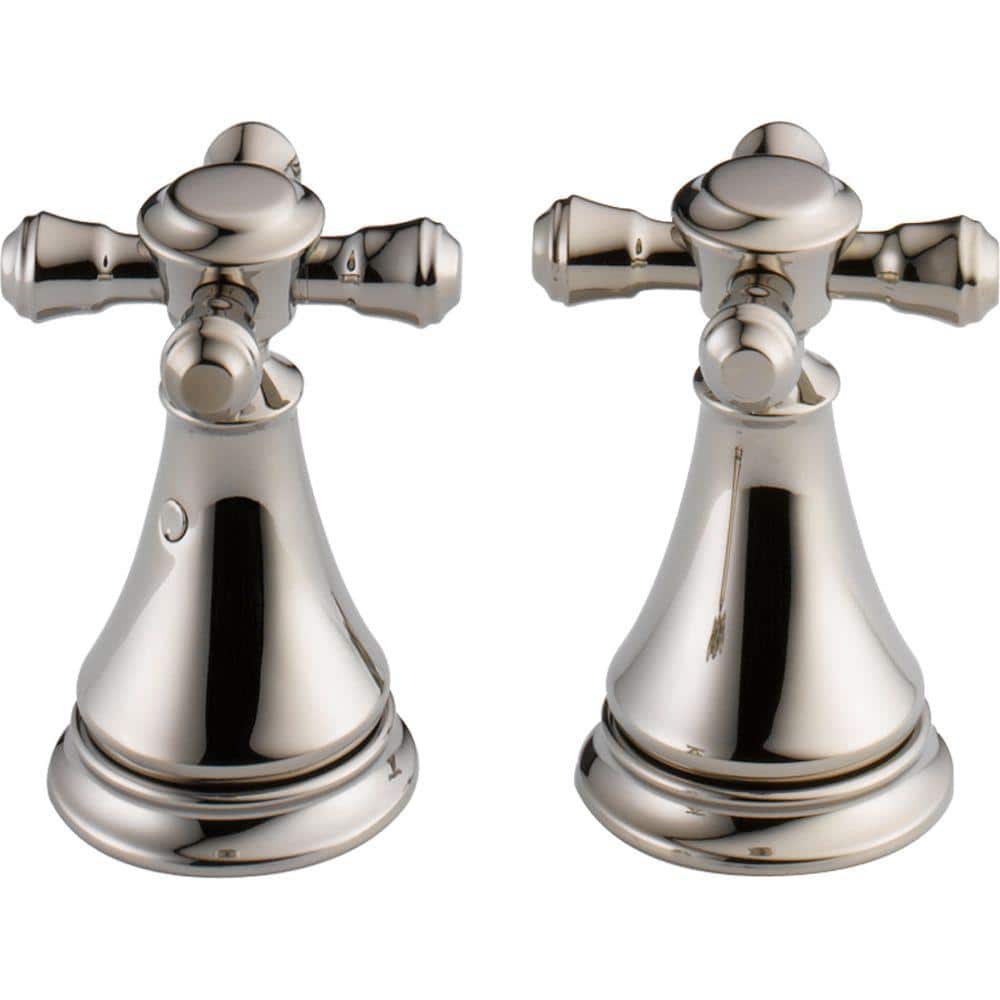 Delta Pair of Cassidy Metal Cross Handles for Bathroom Faucet in ...