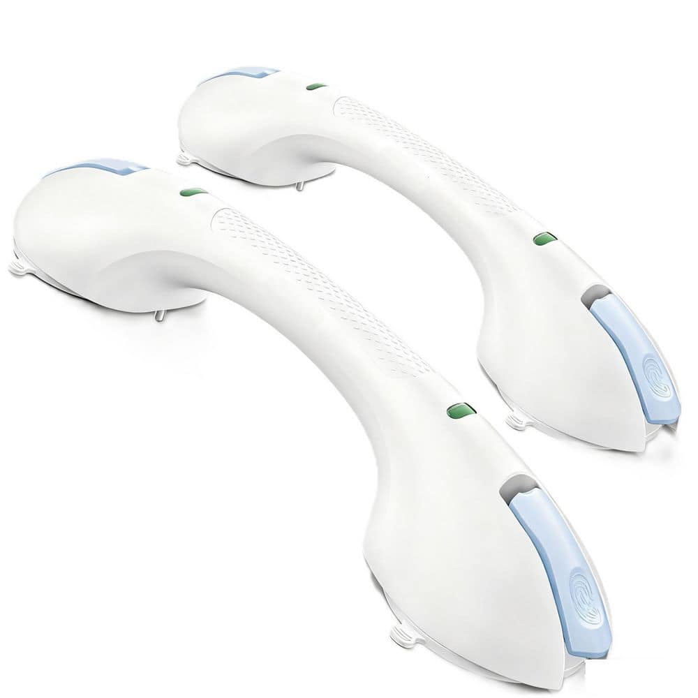 Numhew 2-Pack 17.5 in. Suction Grab Bars for Bathtubs and Showers with ...