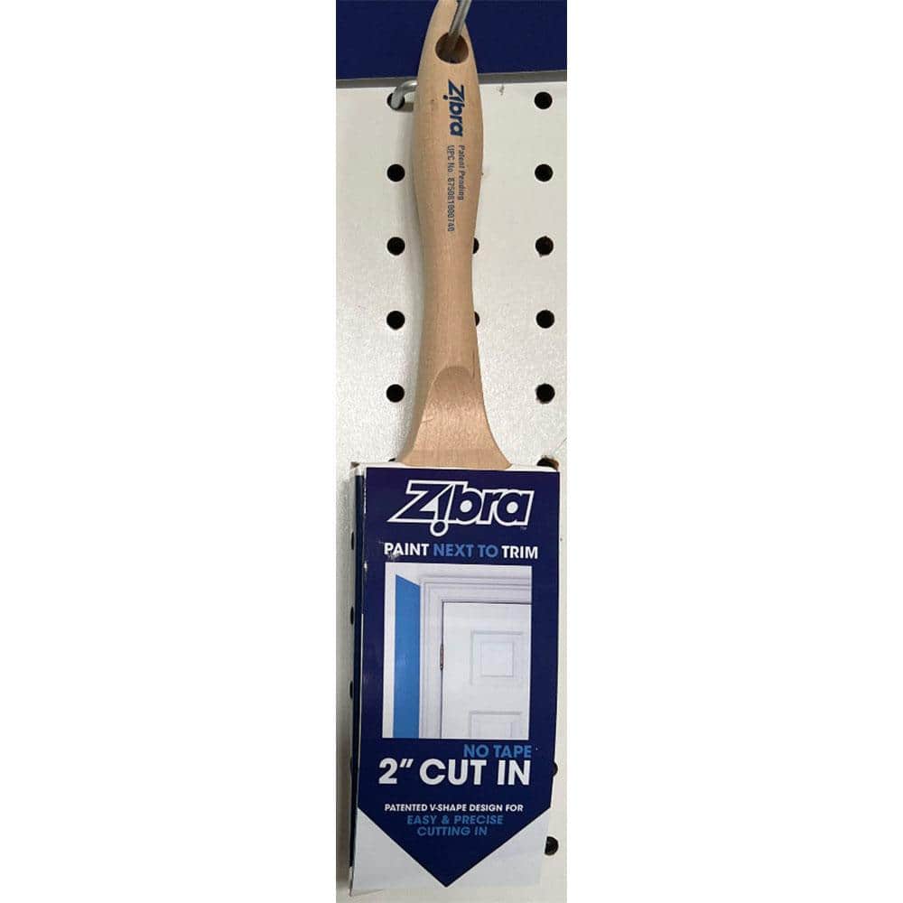 Zibra 2.5 in Cut In Paint Brush PB250-CN - The Home Depot