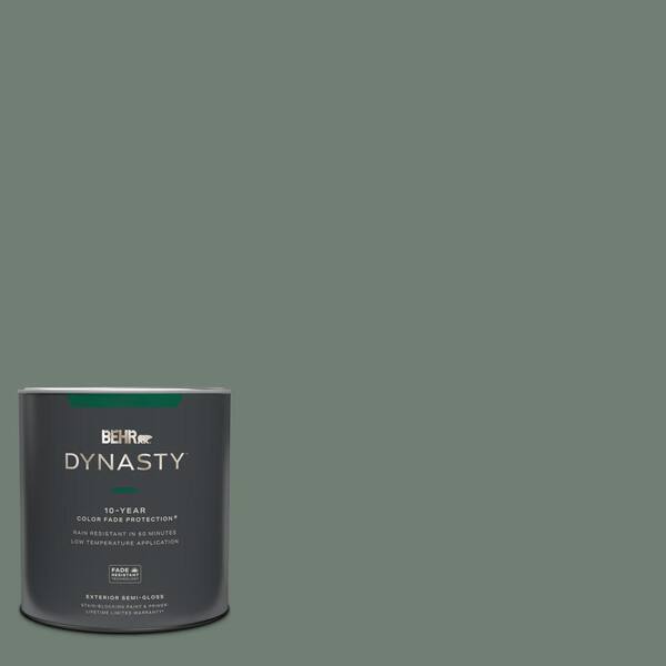 BEHR DYNASTY 1 qt. #N420-5 Boreal Semi-Gloss Exterior Stain-Blocking ...