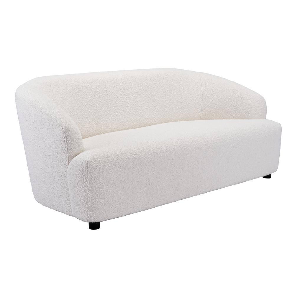 Zuo Modern Budapest 69.7 in. White Fabric 3-Seater Sofa-101810 - The ...