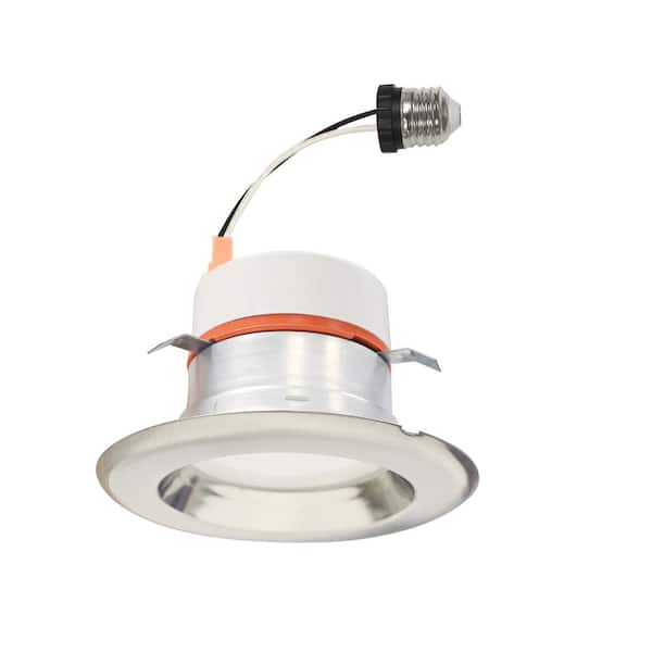 SATCO Flat Wafer 6 in. Matte White Dimmable IC Rated 5-CCT Selectable ...