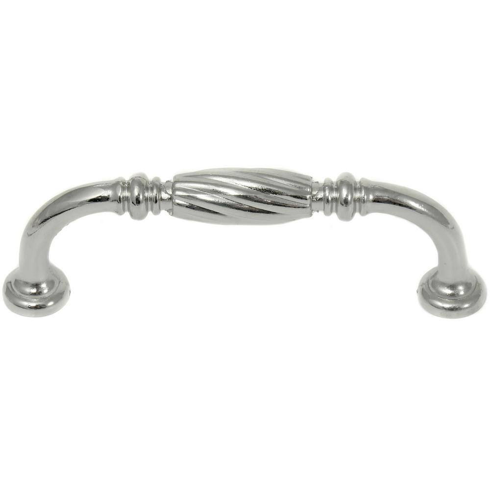 MNG Hardware French Twist 8 in. Center-to-Center Polished Nickel Bar ...