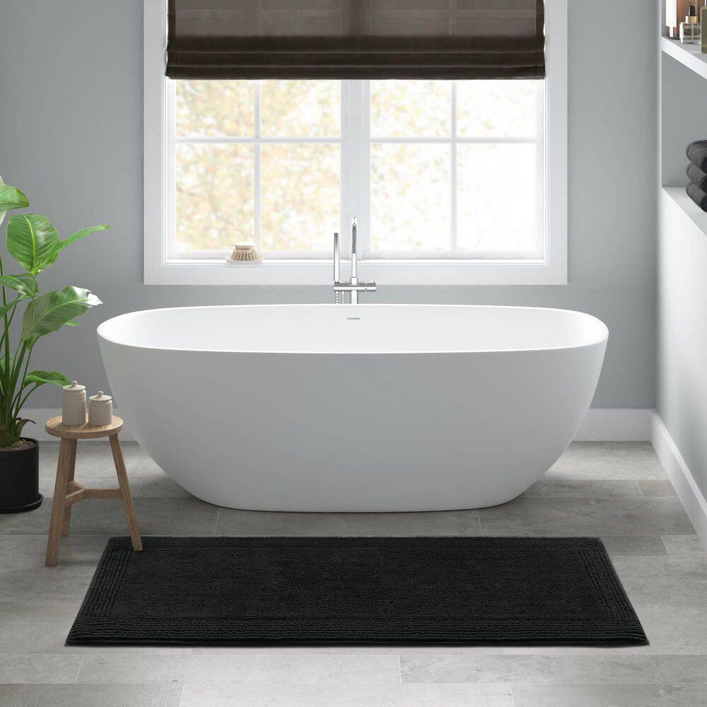 Reviews for MADISON PARK Signature Splendor Black 24 in. x 60 in. 100% ...