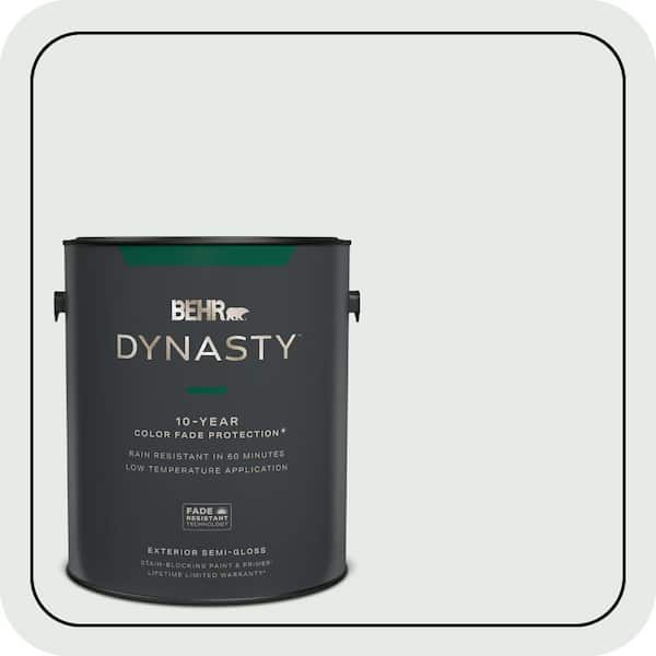 BEHR DYNASTY 1 gal. #BL-W08 Frothy Surf Semi-Gloss Exterior Stain ...