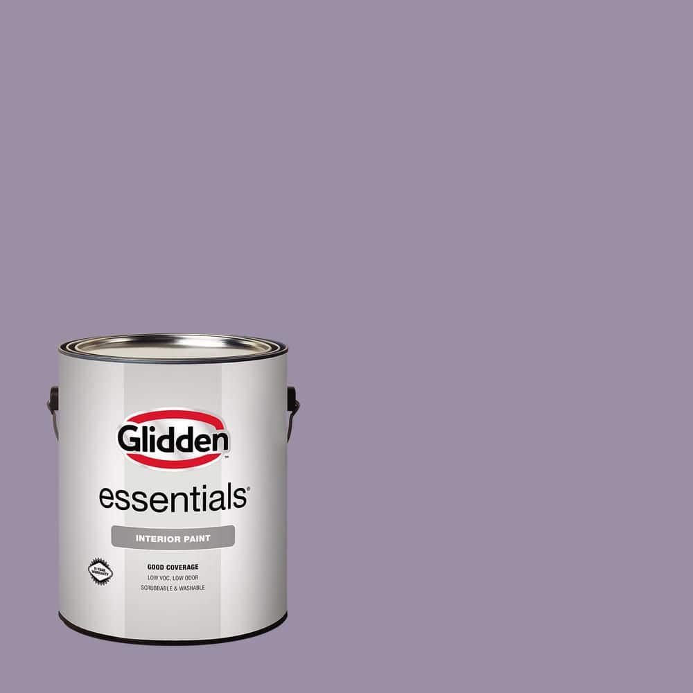 Glidden Essentials 1 gal. PPG1174-5 Smoky Grape Eggshell Interior Paint ...