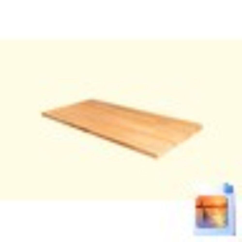AMERICAN HARDWOOD INDUSTRIES 10 ft. L x 25 in. D Unfinished White Oak ...