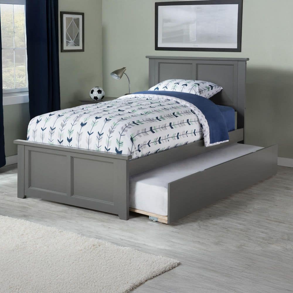 Reviews for AFI Madison Grey Solid Wood Frame Twin Platform Bed with ...