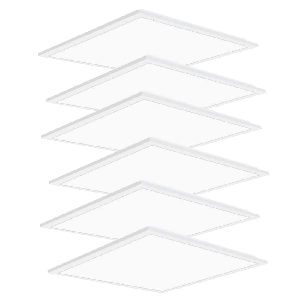 Bieuoram 2 ft. x 2 ft. 5800 Lumens Integrated LED Panel Light, 5000K ...