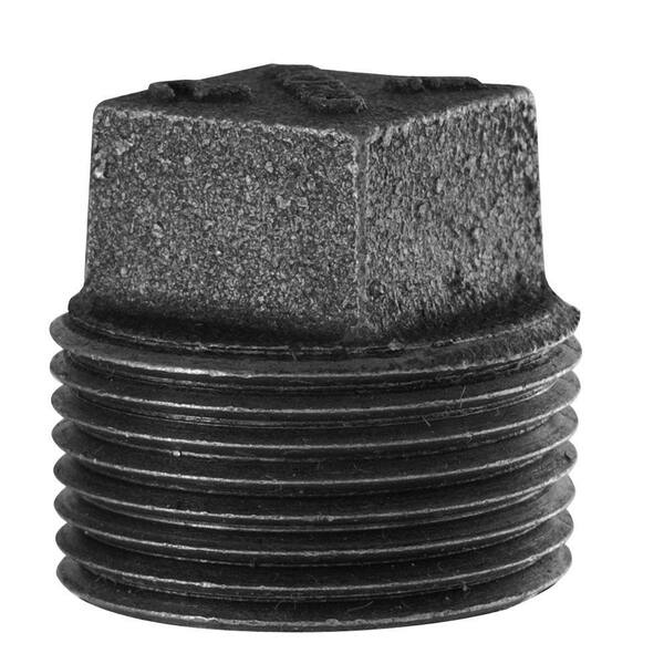 STZ 1 in. Black Iron Plug 310 P-1 - The Home Depot