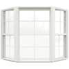 JELD-WEN 71.5 in. x 59.5 in. V-4500 Bay Vinyl Window with Grille ...