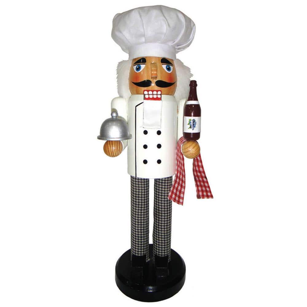 Santa's Workshop 14 in. Chef Nutcracker 70782 - The Home Depot