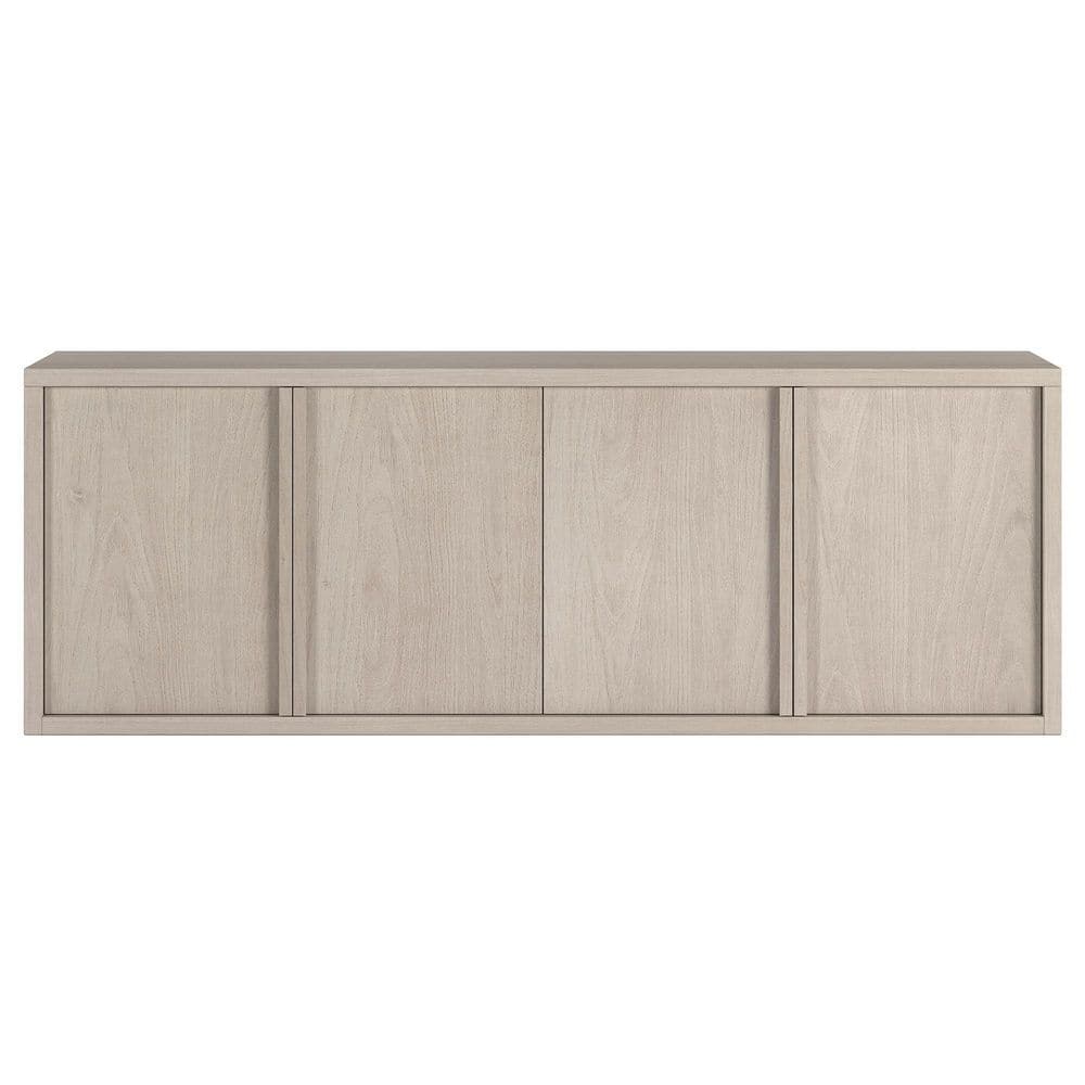 Meyer&Cross Savin 68 in. Alder White TV Stand Fits TV's up to 75 in ...