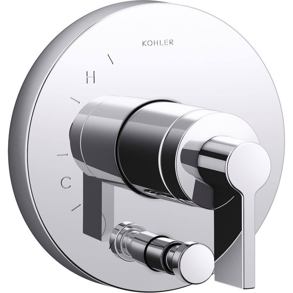 KOHLER Components 1-Handle Valve Handle Trim Kit in Polished Chrome ...