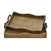 Benjara Brown and Black Decorative Tray (Set of 2) BM311515 - The Home ...